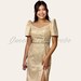 Filipiniana Dress With Special Eyelet Lace Fabric With Belt - Etsy