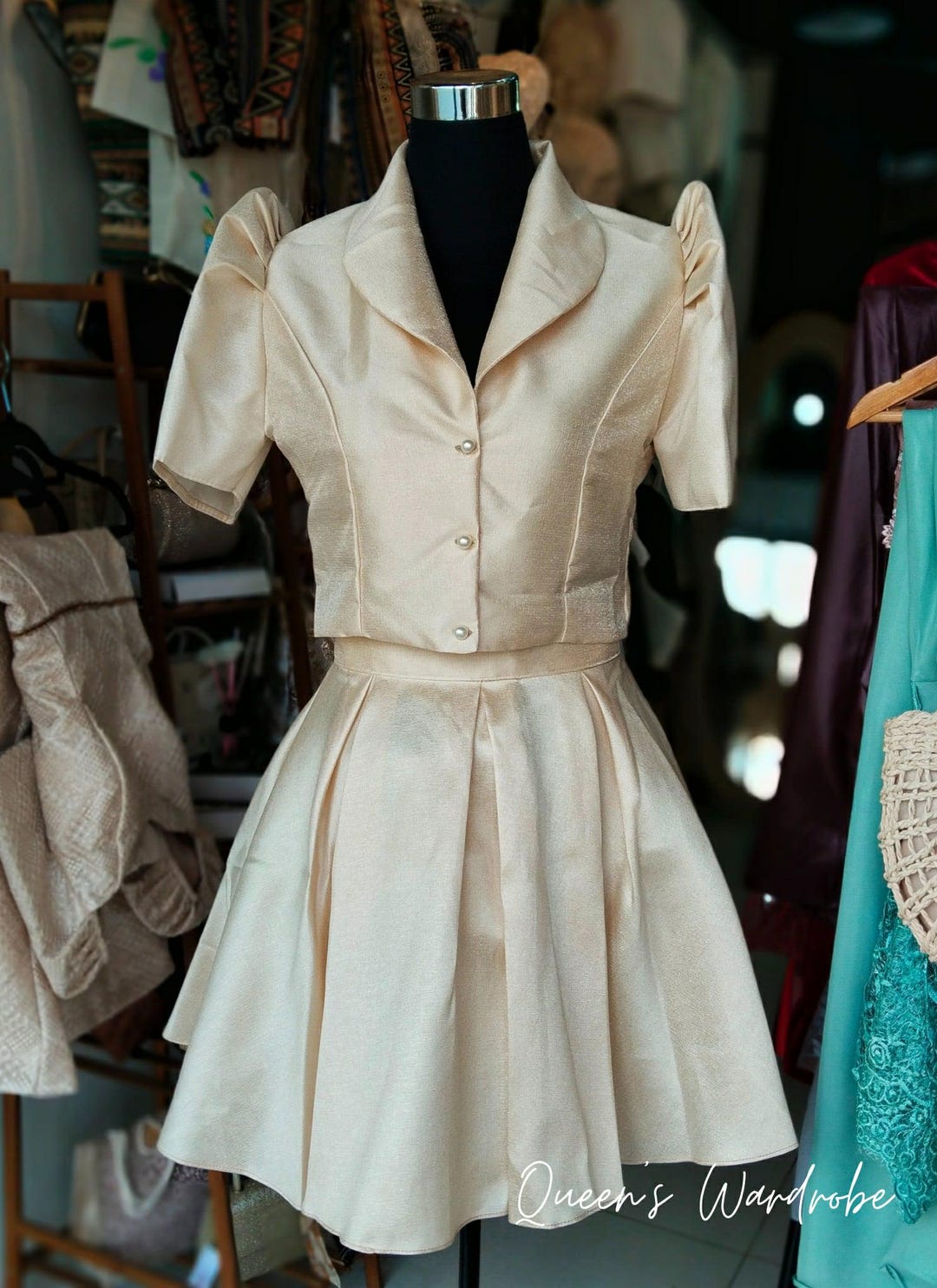 Filipiniana Top and Skirt With Gazaar Fabric - Etsy