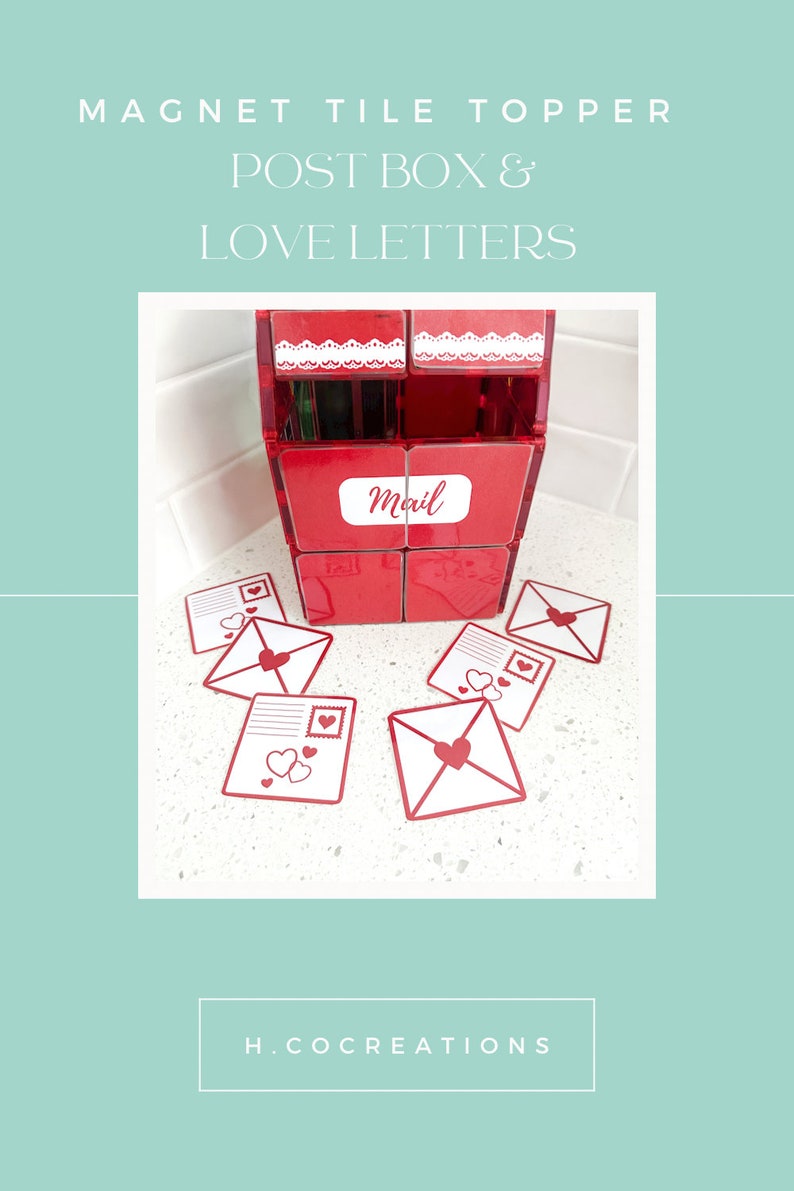Valentines Day Mail Box and Love Letters PRINTABLE Digital Magnetic ...