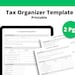 Minimalist Tax Organizer Template: Small Business Tax Deduction ...