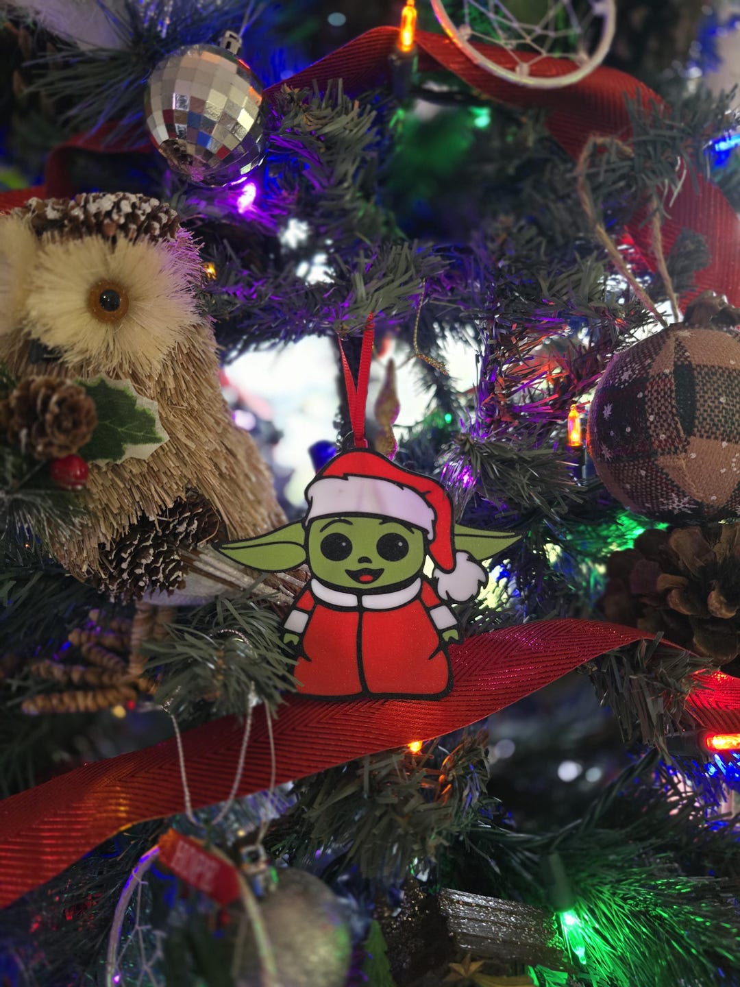 Grogu Christmas Ornament: Star Wars Santa Outfit (4PK) - Etsy