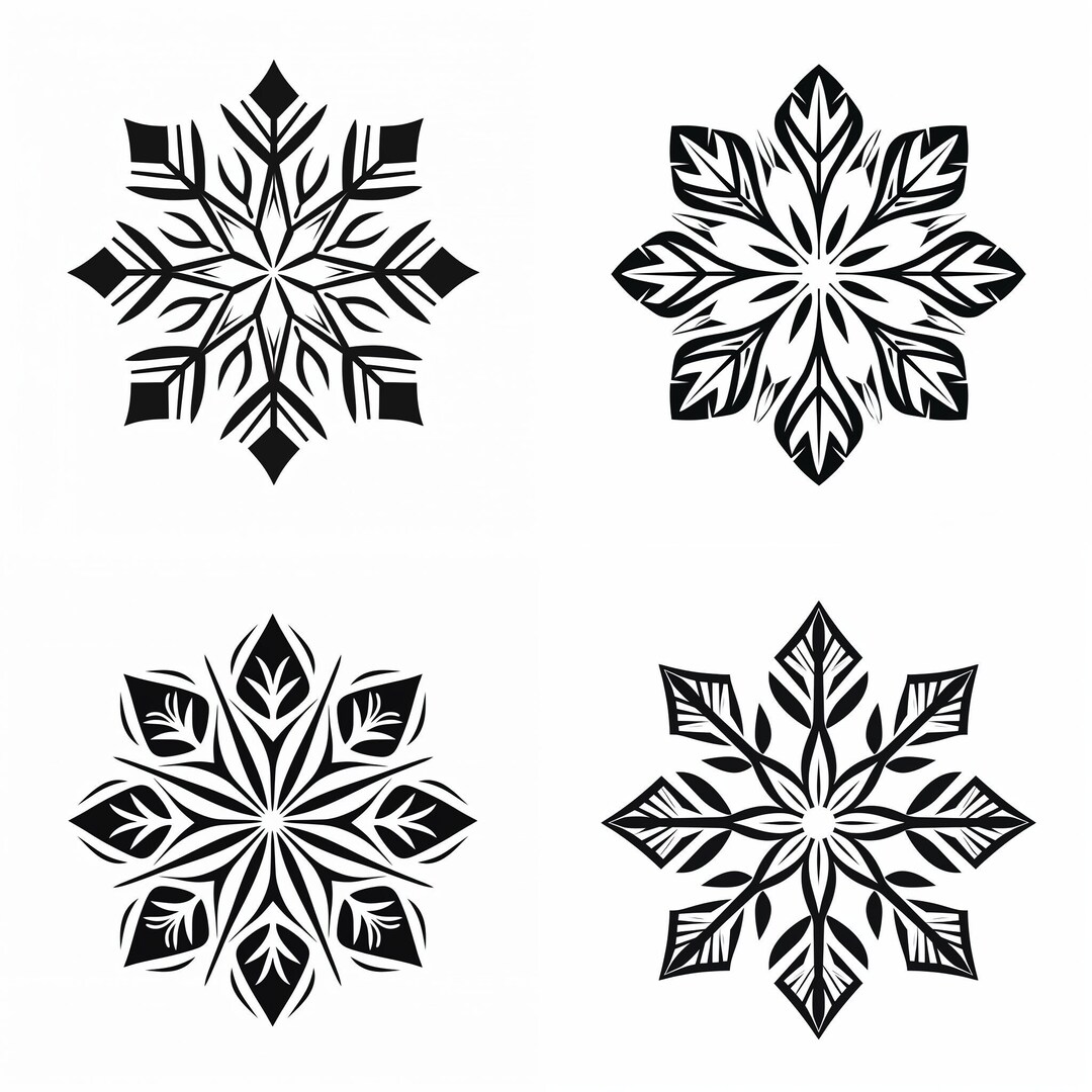 Snowflake SVG Bundle of 16 - Digital Download - Etsy
