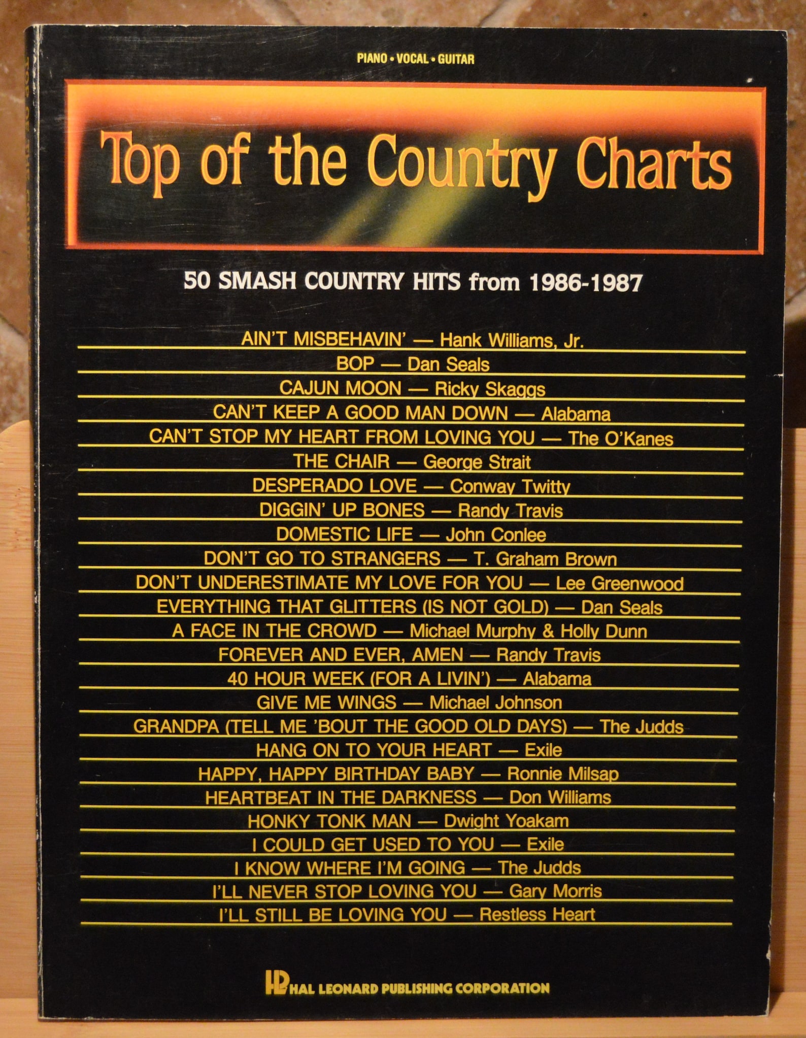 50 Smash Country Hits From 1986-1987~top of the Country Charts~piano ...