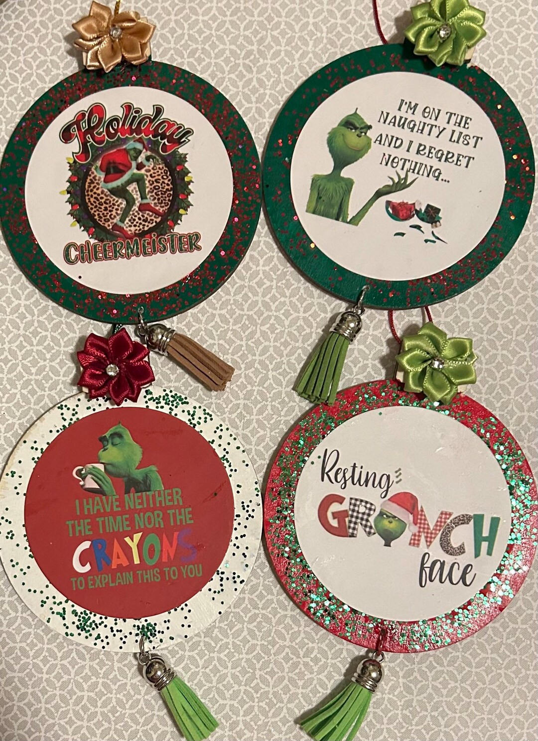 Wood Grinch Hanging Decor - Etsy