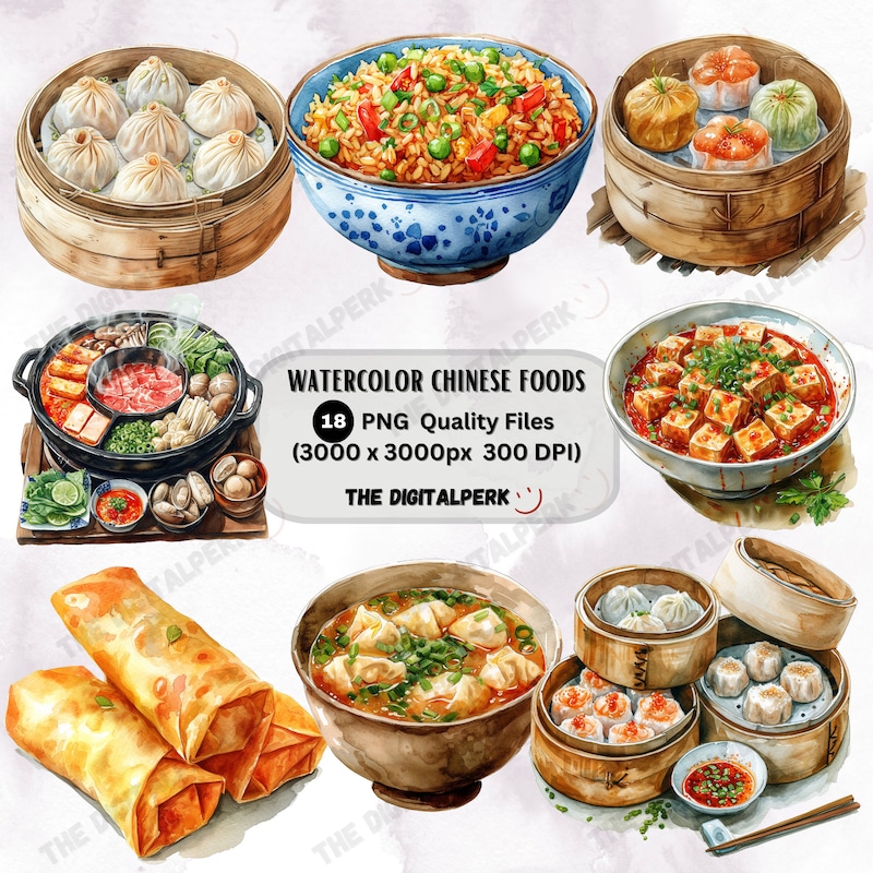 Chinese Food Clipart - Etsy