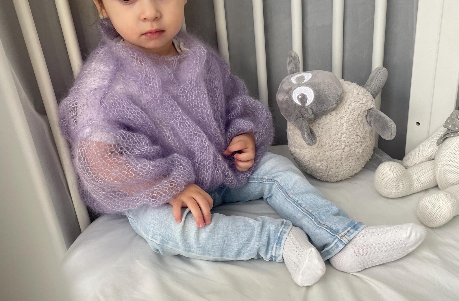 Handknitted Silk Mohair Sweater Made to Order for Warm Baby Clothes - Etsy