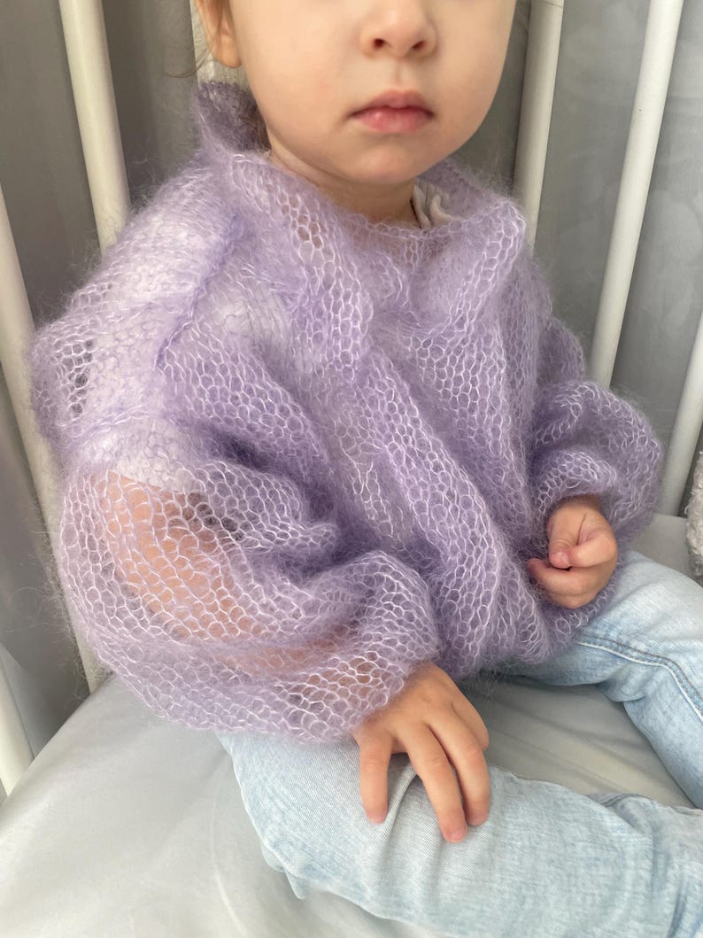 Handknitted Silk Mohair Sweater Made to Order for Warm Baby Clothes - Etsy
