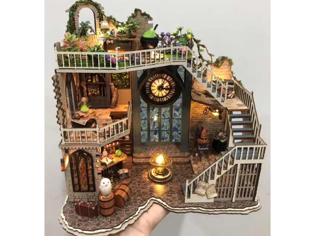 3D Magic House DIY Handmade Gift Desktop Decor Magic - Etsy