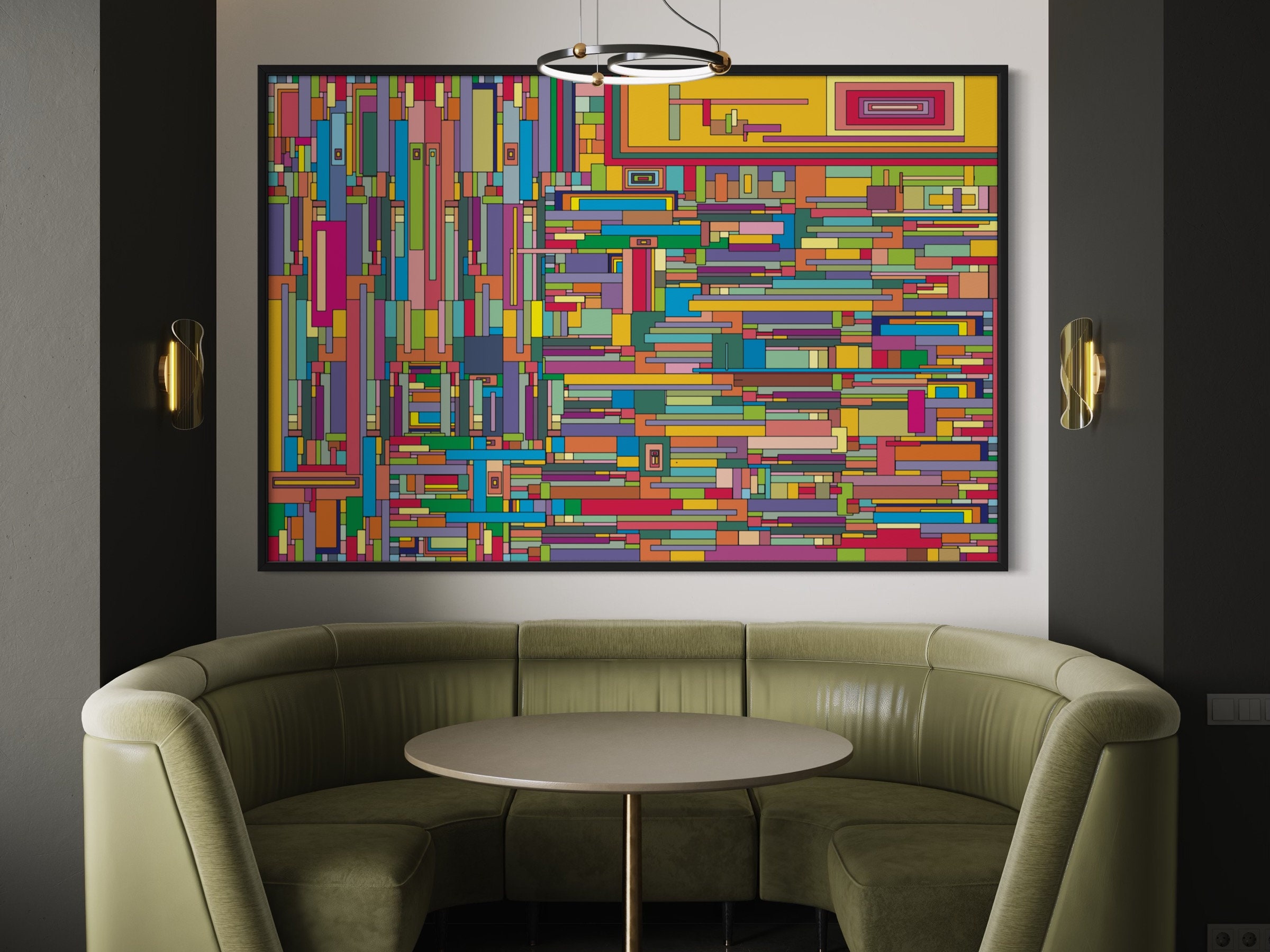 The Fine Lines of Our Lives17 Printable Abstract Colorful Wall Art ...