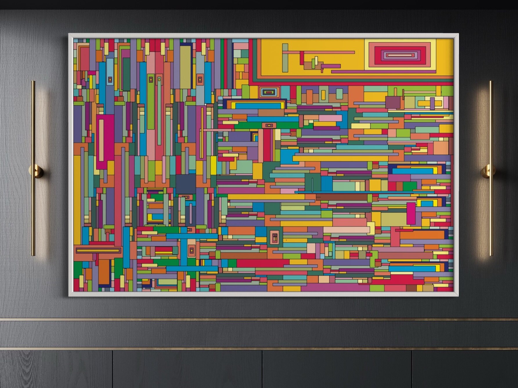 The Fine Lines of Our Lives17 Printable Abstract Colorful Wall Art ...