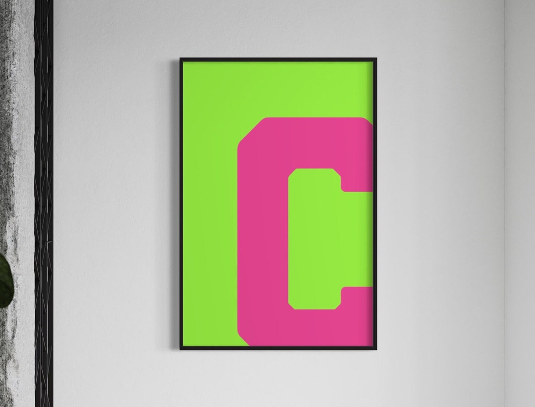 Alphabet Letters for Wall Art Single Letter C Art C Capital Letter ...