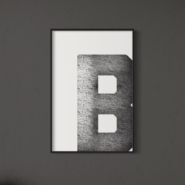 Letter B Poster - Etsy