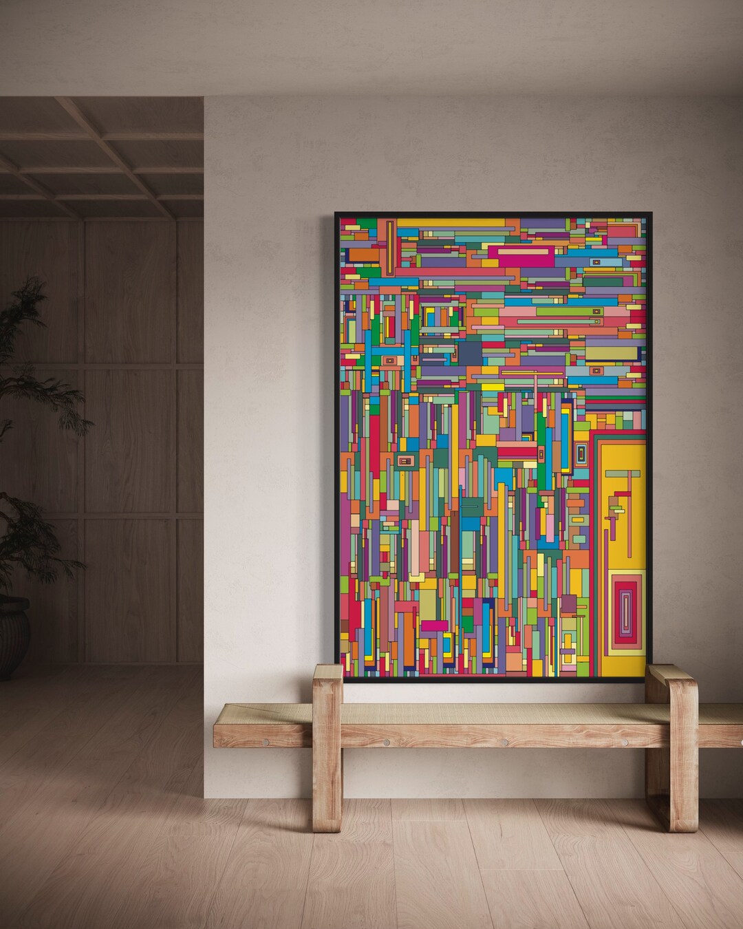 The Fine Lines of Our Lives17 Printable Abstract Colorful Wall Art ...