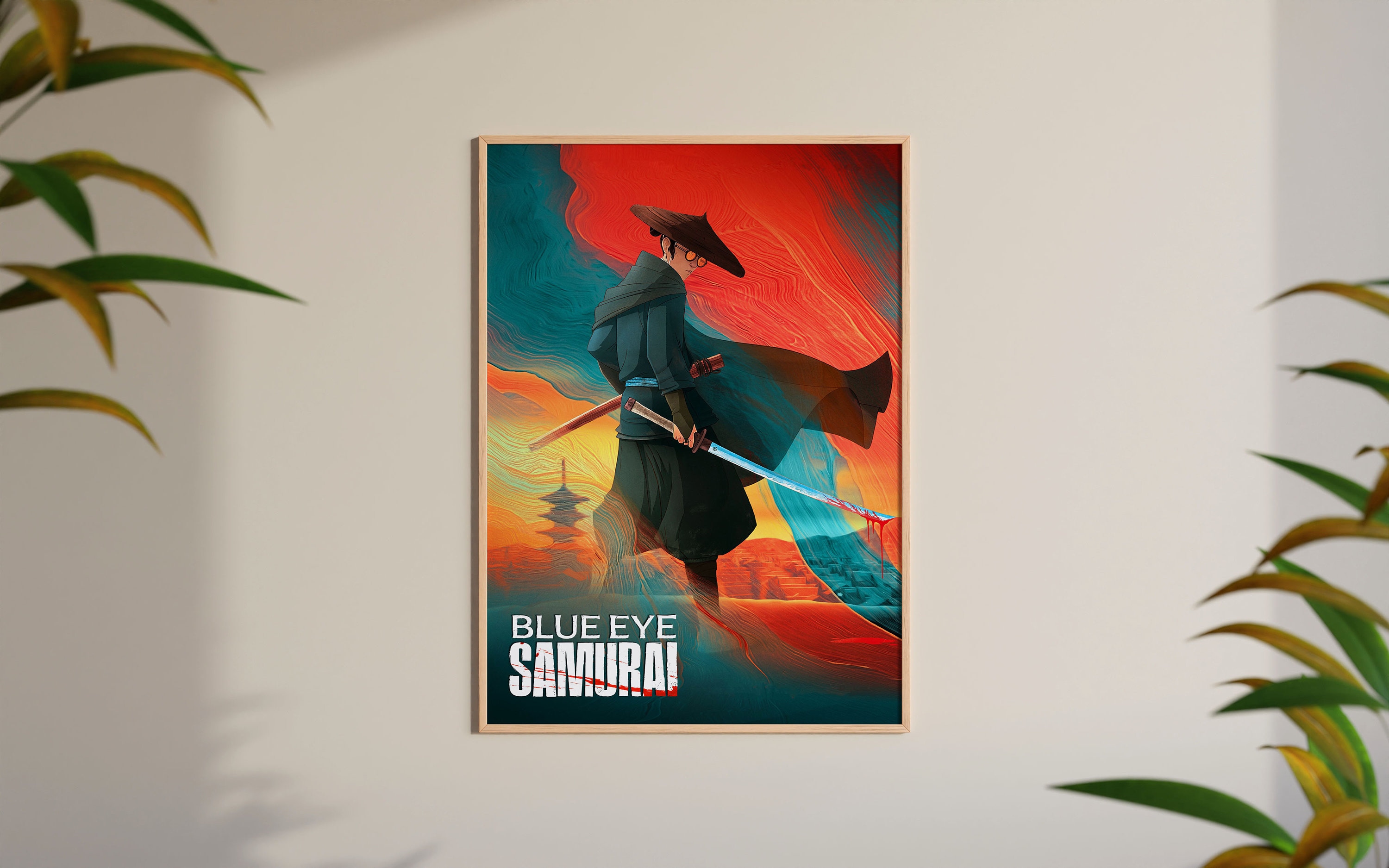 Blue Eye Samurai Anime Movie Poster, Anime Film Wall Art, Movie Poster ...