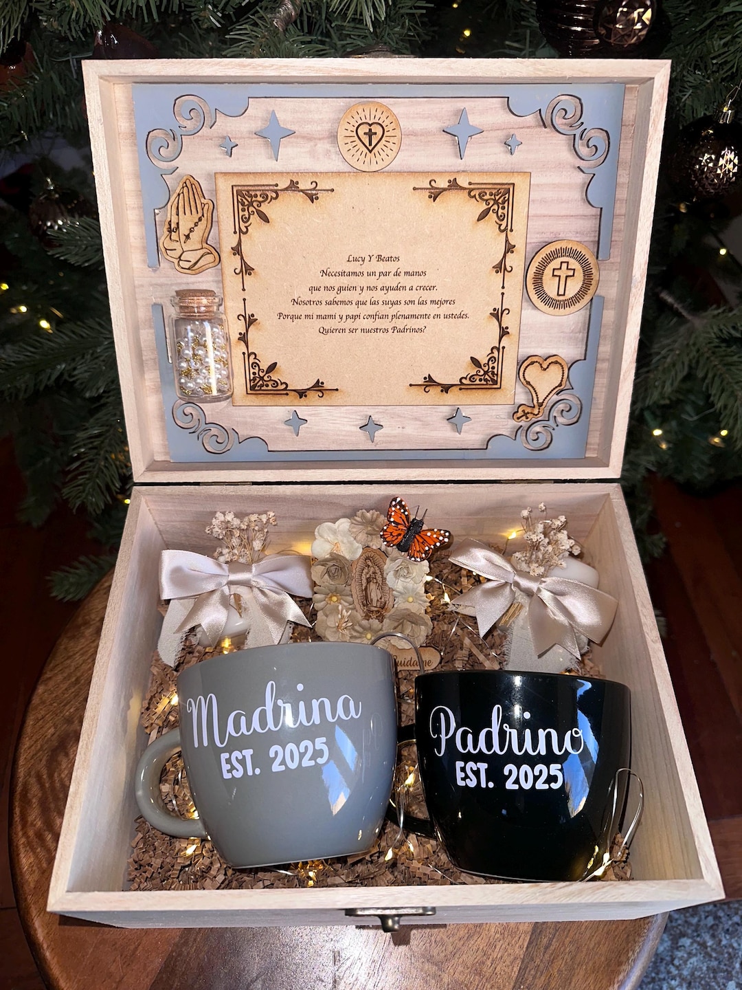 Godparent Proposal Box : Propuesta Para Padrinos - Etsy