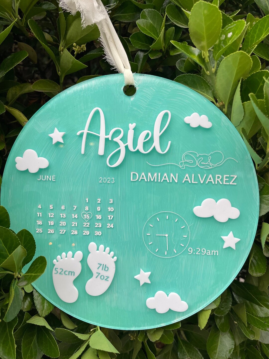 Birth Plaque - Etsy