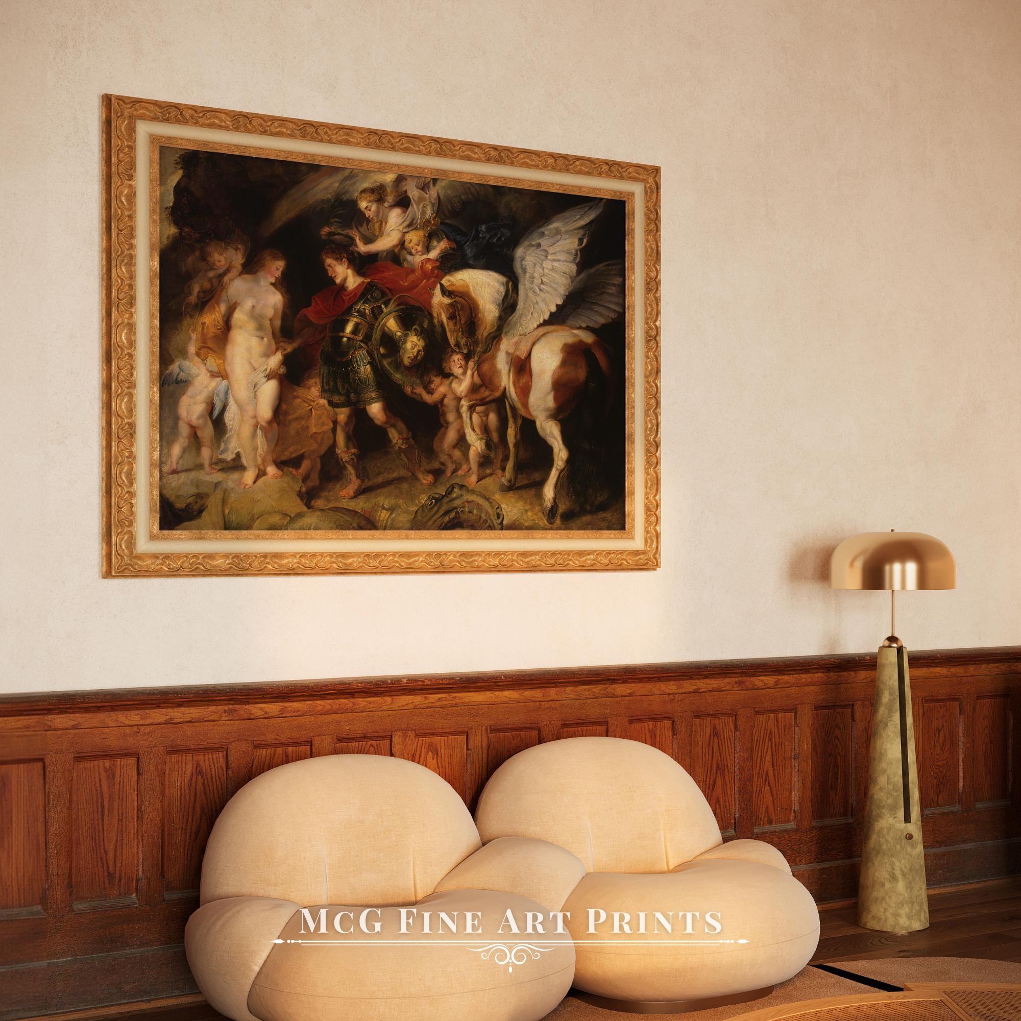 Perseus and Andromeda Gallery Wall Art Print Antique Greek Mythology ...