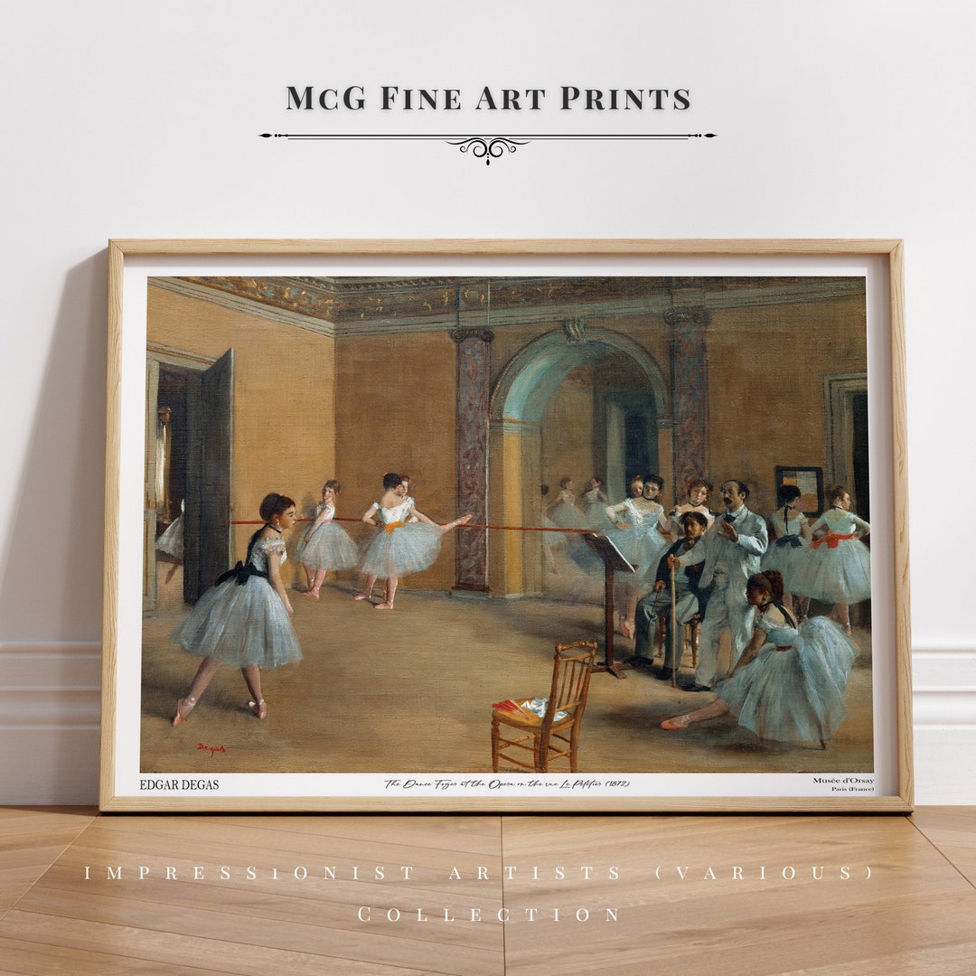 The Dance Foyer at the Opera Gallery Wall Art Print Vintage Ballet Oil ...