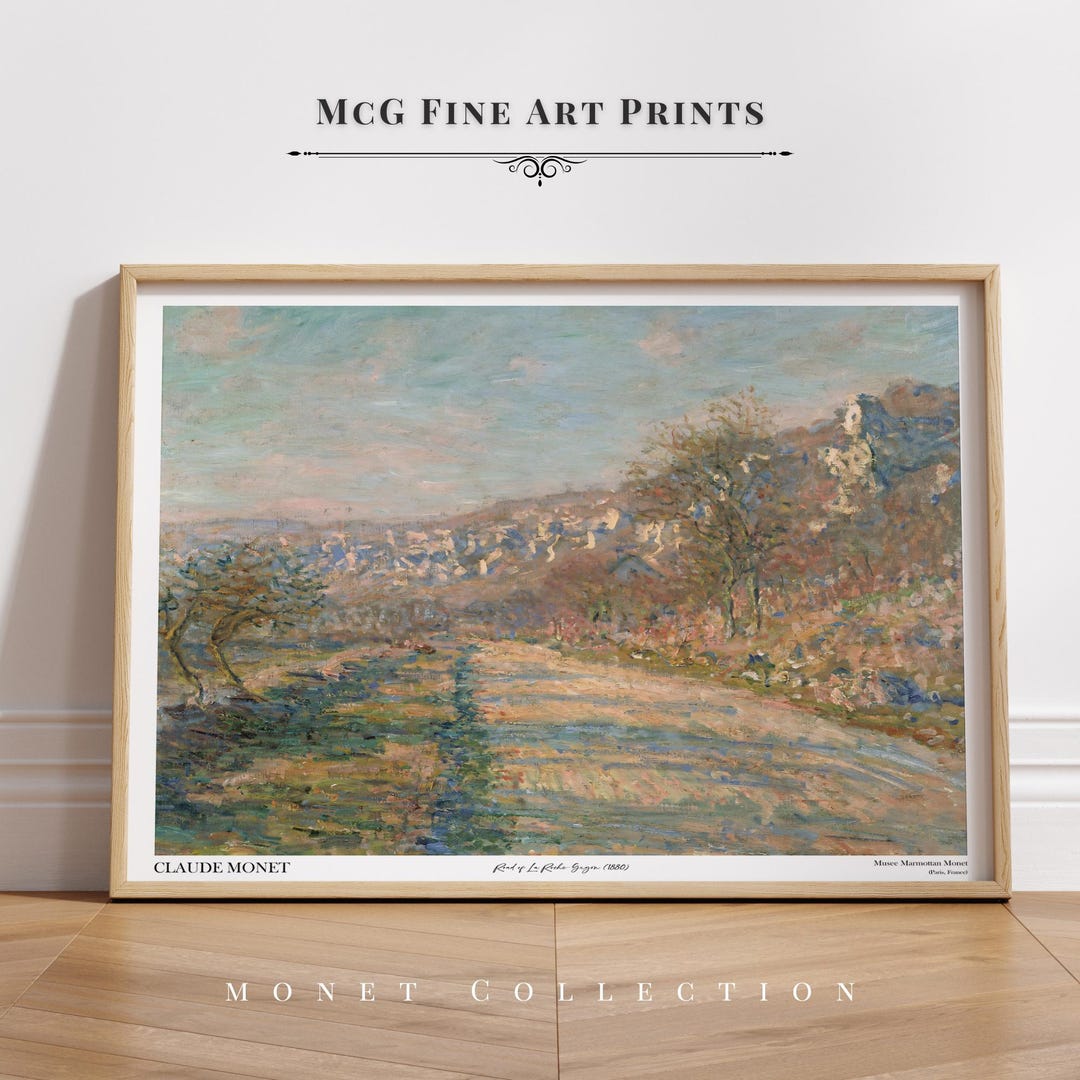 Road of La Roche Guyon Monet Gallery Wall Art Print Vintage Landscape ...