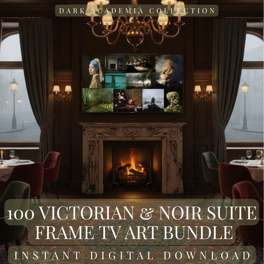 100 Dark Academia Frame TV Art Samsung Vintage Victorian Noir ...