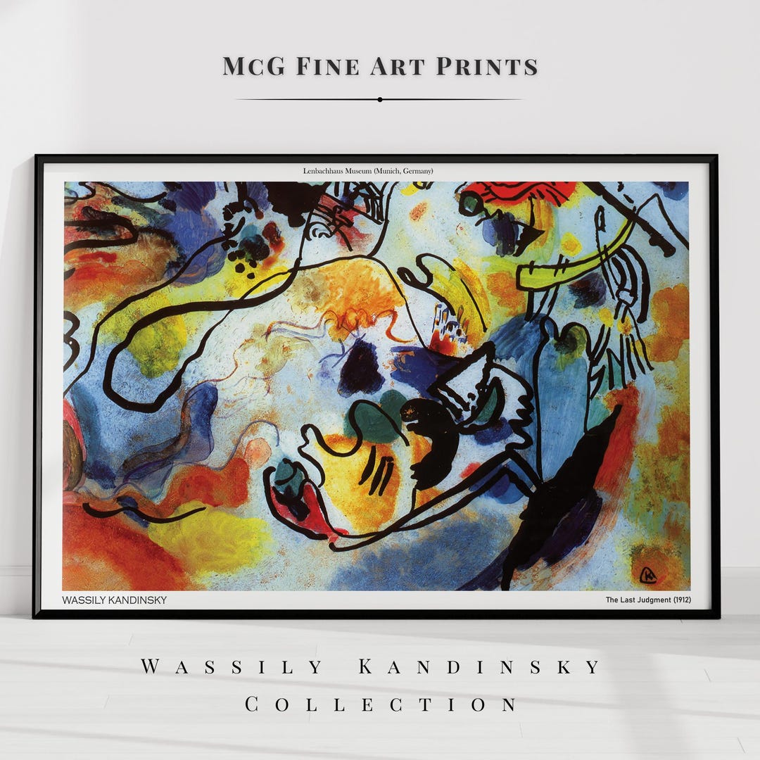 The Last Judgement Kandinsky Wall Art Print Mid Century Modern ...