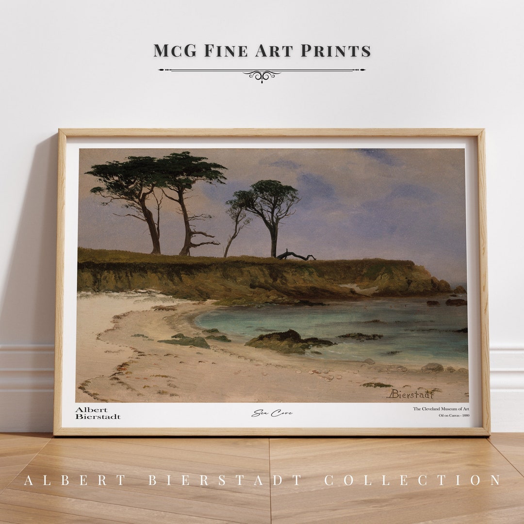 Sea Cove Nautical Landscape Gallery Wall Art Print Aesthetic Living ...