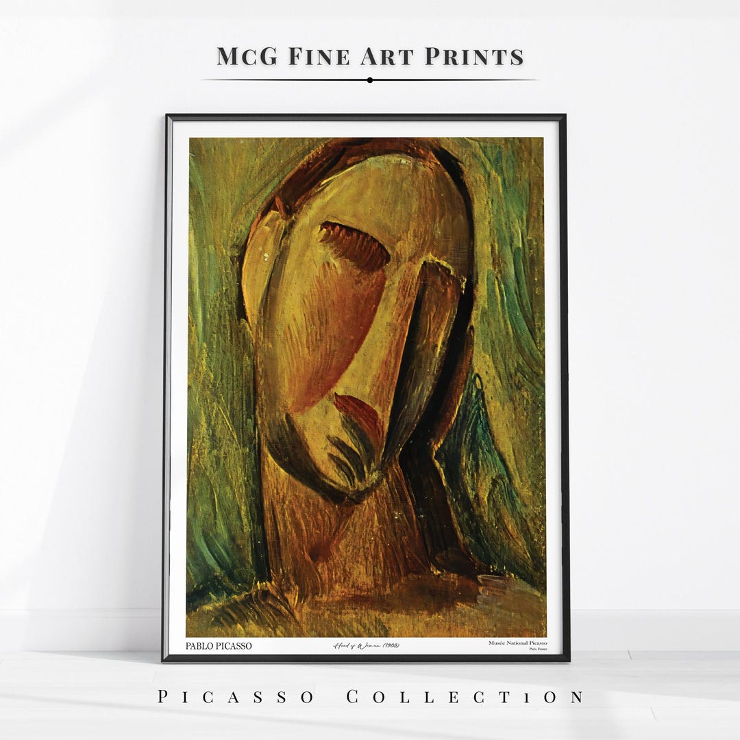 Head of Woman Picasso Gallery Wall Art Food Print Mid Century Modern ...