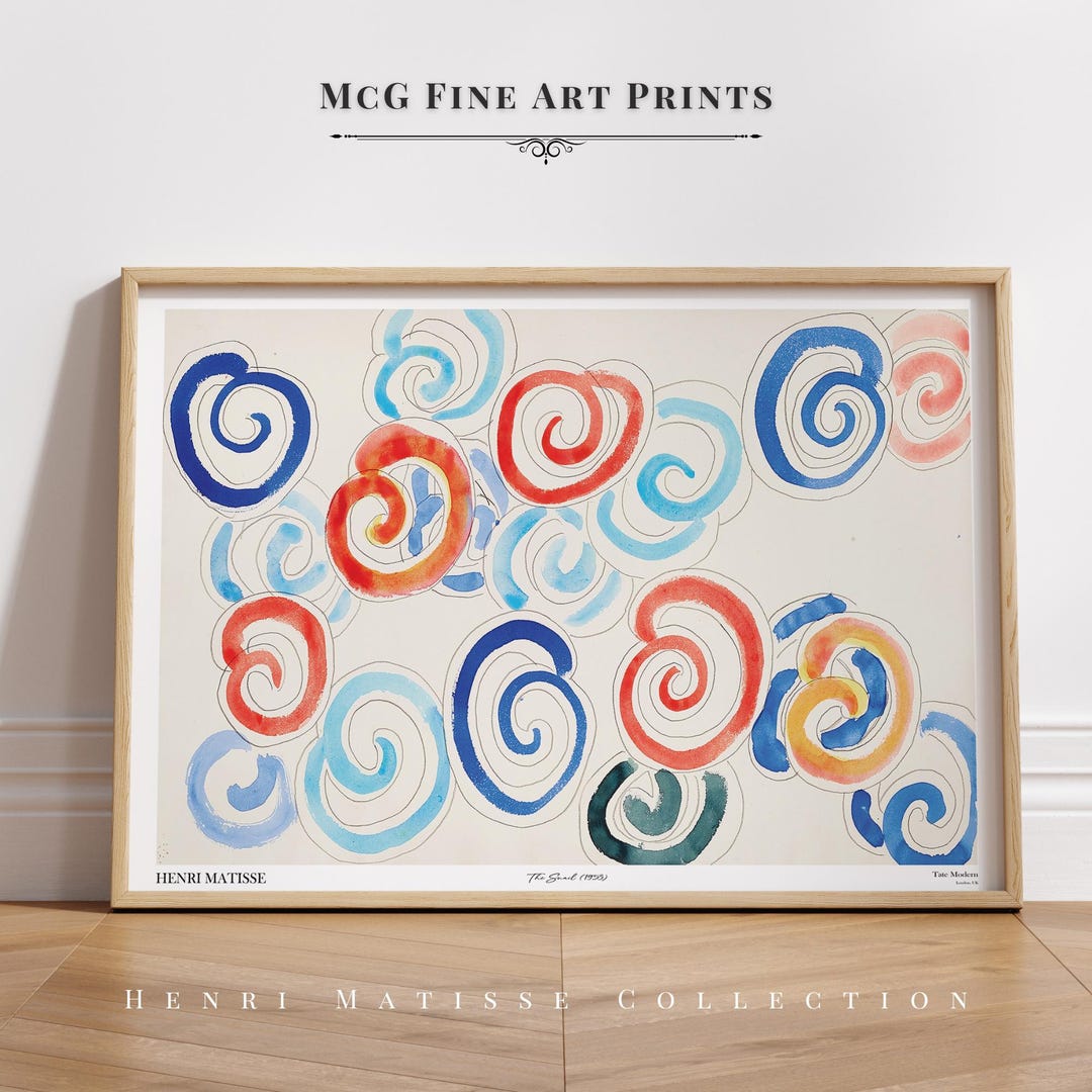 The Snail Matisse Gallery Wall Art Print Mid Century Modern Abstract ...