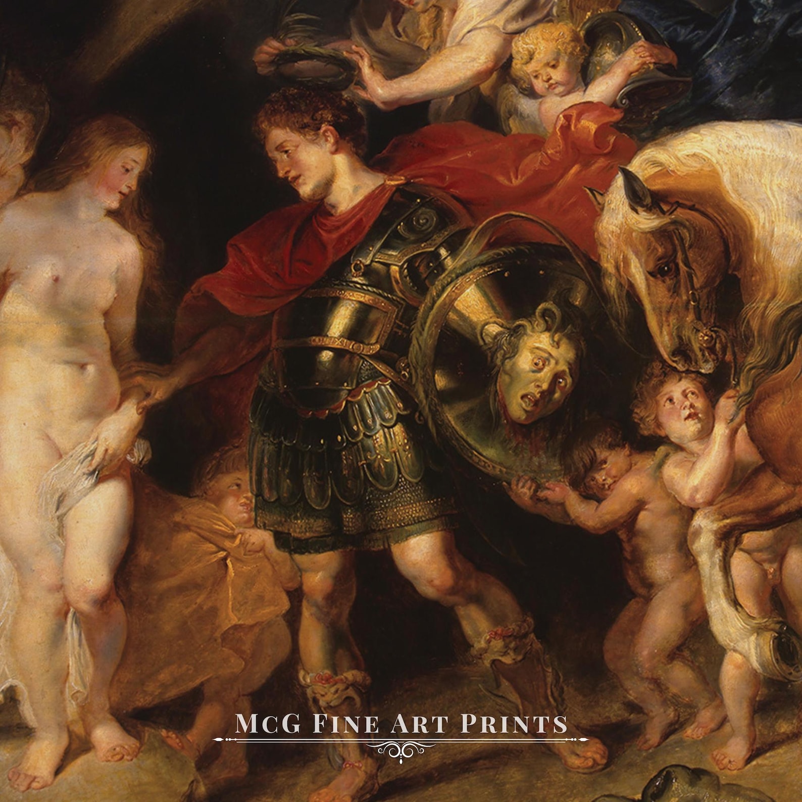 Perseus and Andromeda Gallery Wall Art Print Antique Greek Mythology ...