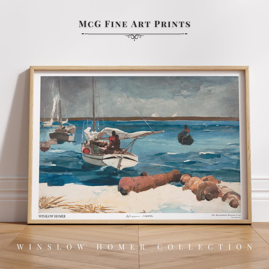Nassau Gallery Wall Art Maritime Print Vintage Aesthetic Coastal ...