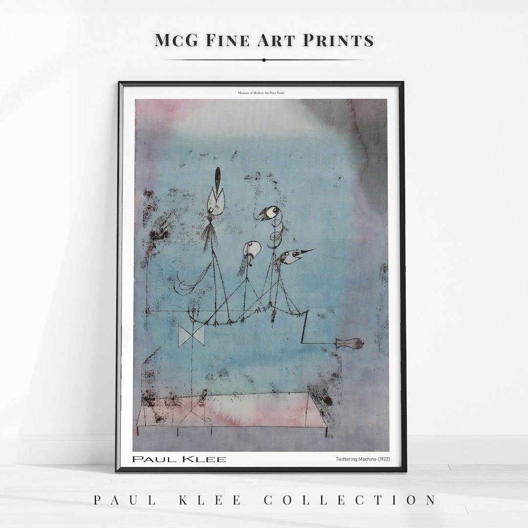 Twittering Machine Paul Klee Print Modern Minimalist Gallery Wall Art ...
