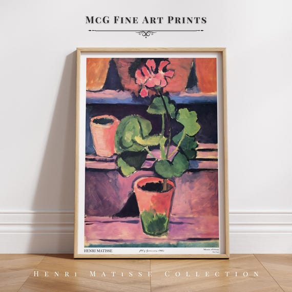 Matisse Still Life With Geraniums