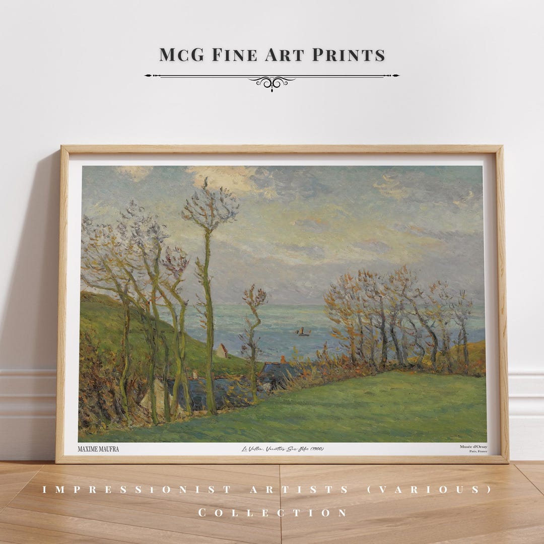 Le Vallon Vaucotte Sur Mer Gallery Wall Art Print Vintage Coastal ...