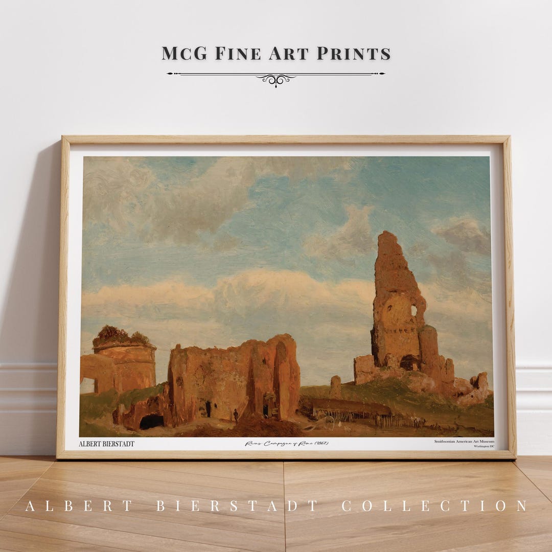 Ruins Campagna of Rome Gallery Wall Art Print Vintage Historical ...