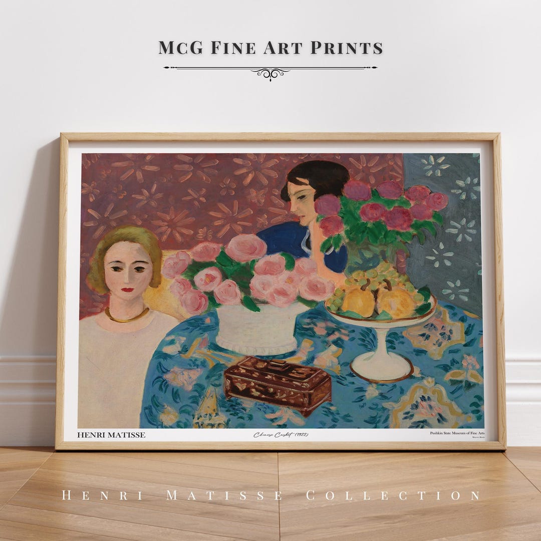 Chinese Casket Matisse Gallery Wall Art Print Vintage Floral Still Life ...