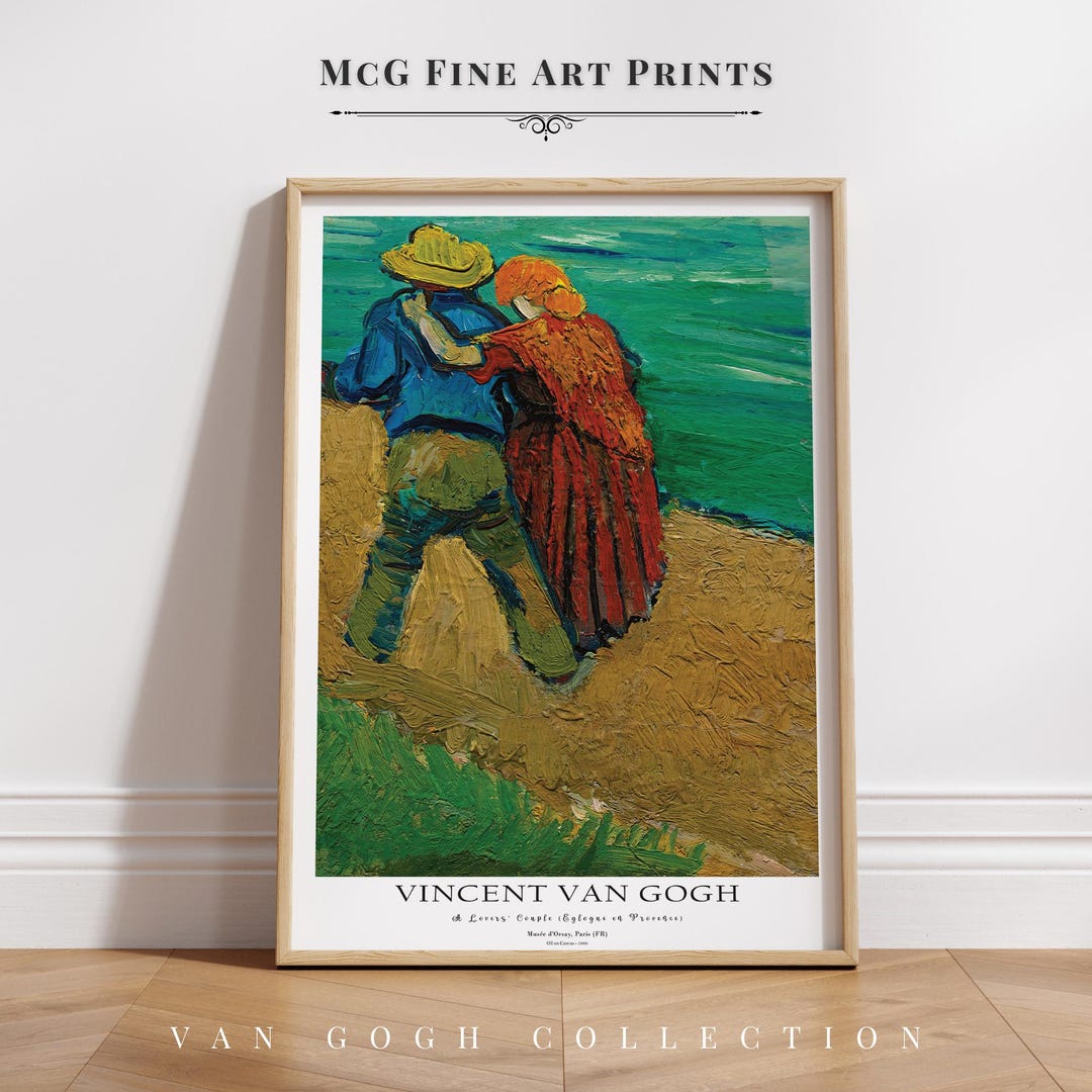 A Lovers Couple Van Gogh Gallery Wall Art Print Vintage Oil Painting ...