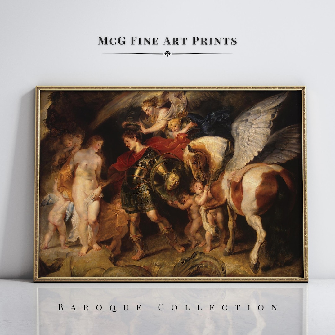 Perseus and Andromeda Gallery Wall Art Print Antique Greek Mythology ...