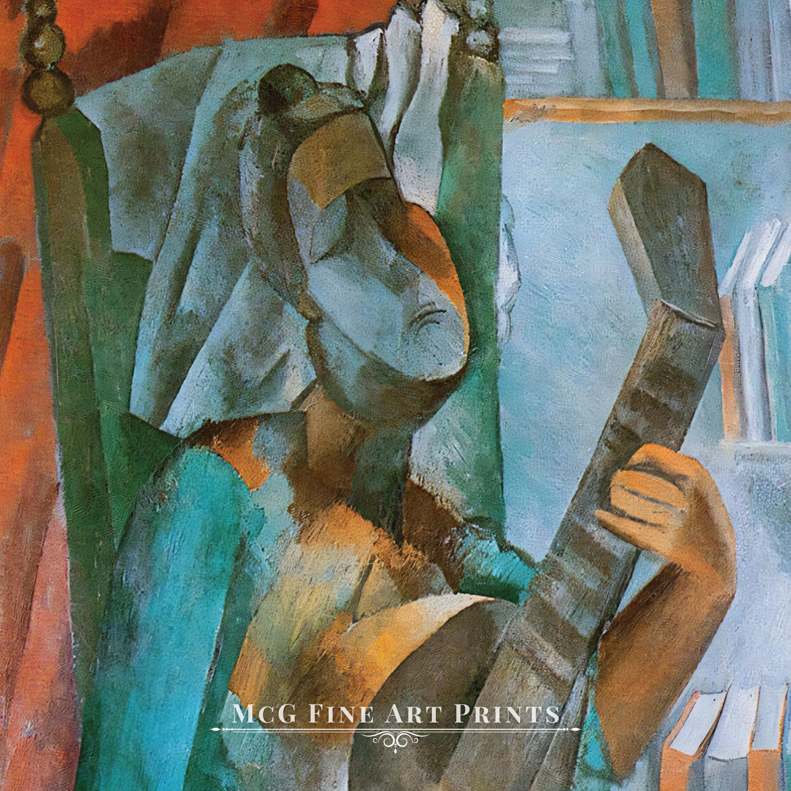 Woman With a Mandolin Picasso Gallery Wall Art Print Mid Century Modern ...