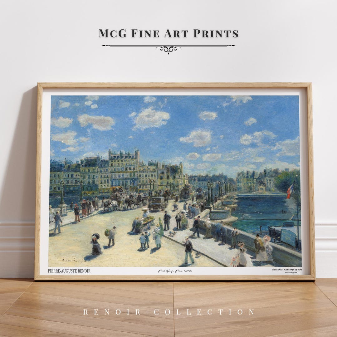 Pont Neuf Paris Gallery Wall Art Print Vintage French Cityscape ...