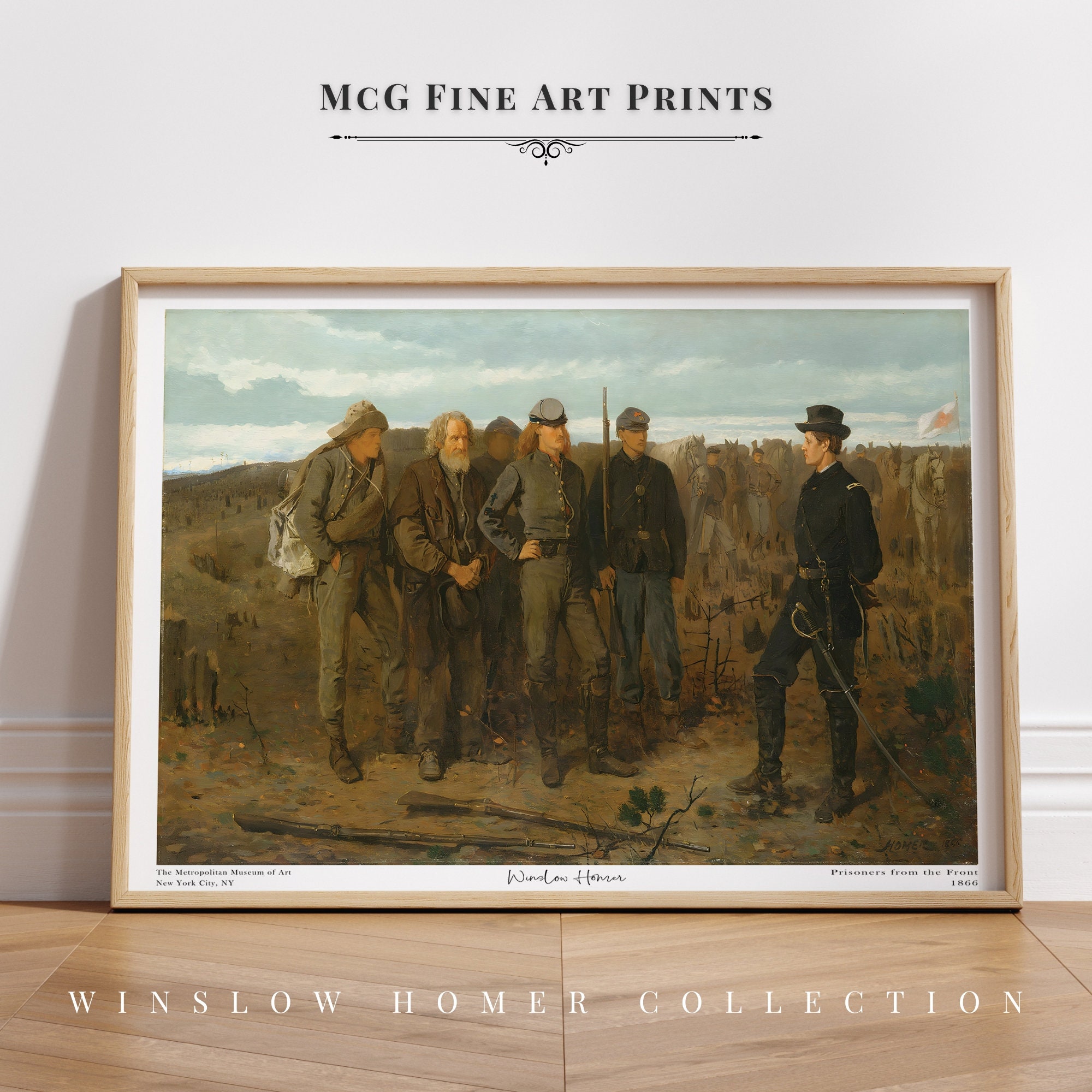 Prisoners From the Front Gallery Wall Art Print Vintage American Civil ...
