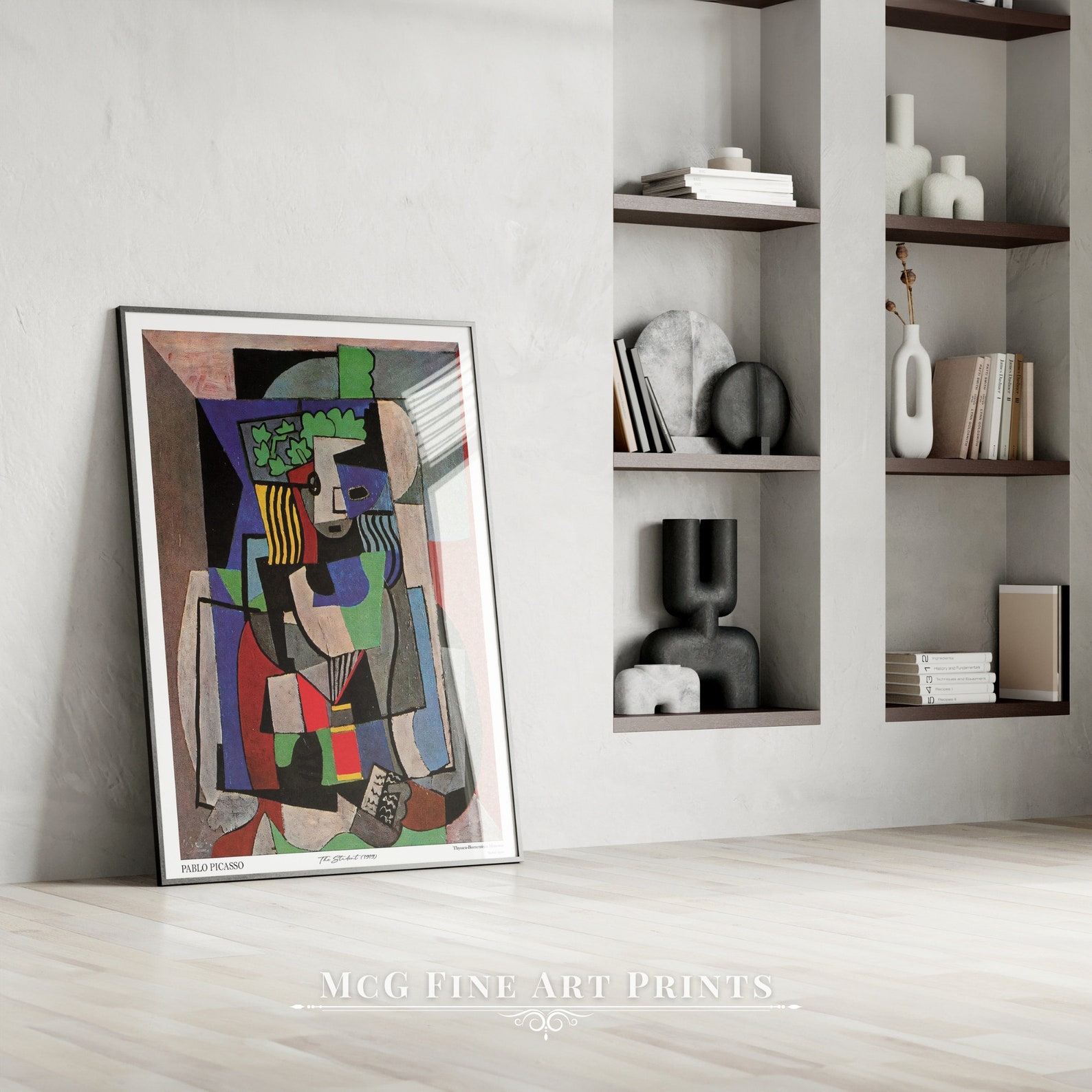 The Student Picasso Gallery Wall Art Print Mid Century Modern Geometric ...