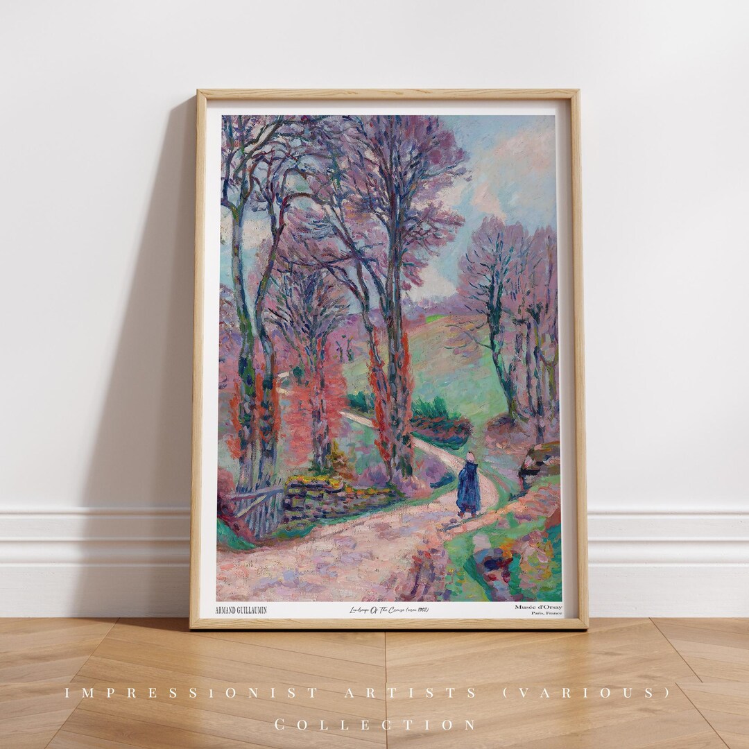 Landscape of the Creuse Gallery Wall Art Print Vintage Aesthetic French ...