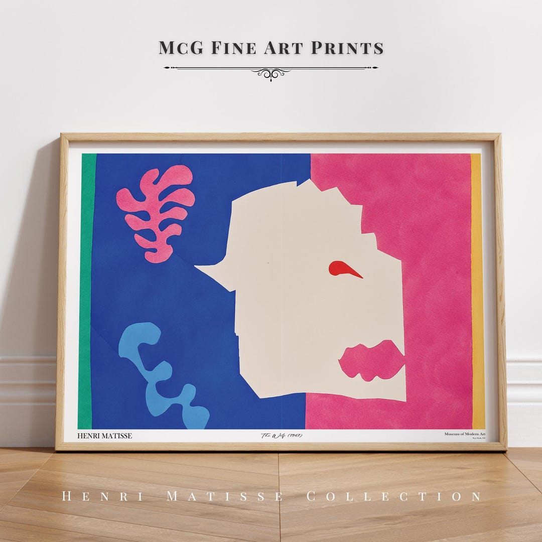 The Wolf Matisse Gallery Wall Art Print Mid Century Modern Abstract Oil ...