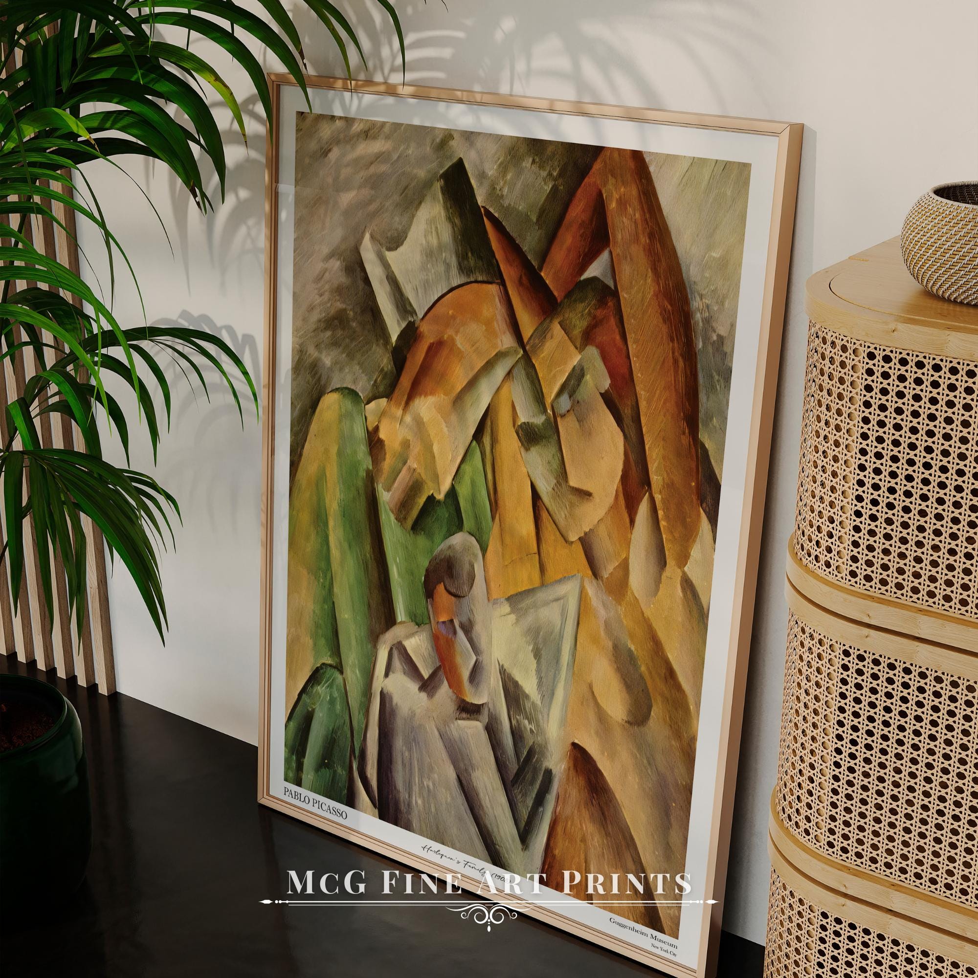 Harlequins Family Picasso Gallery Wall Art Print Mid Century Modern ...