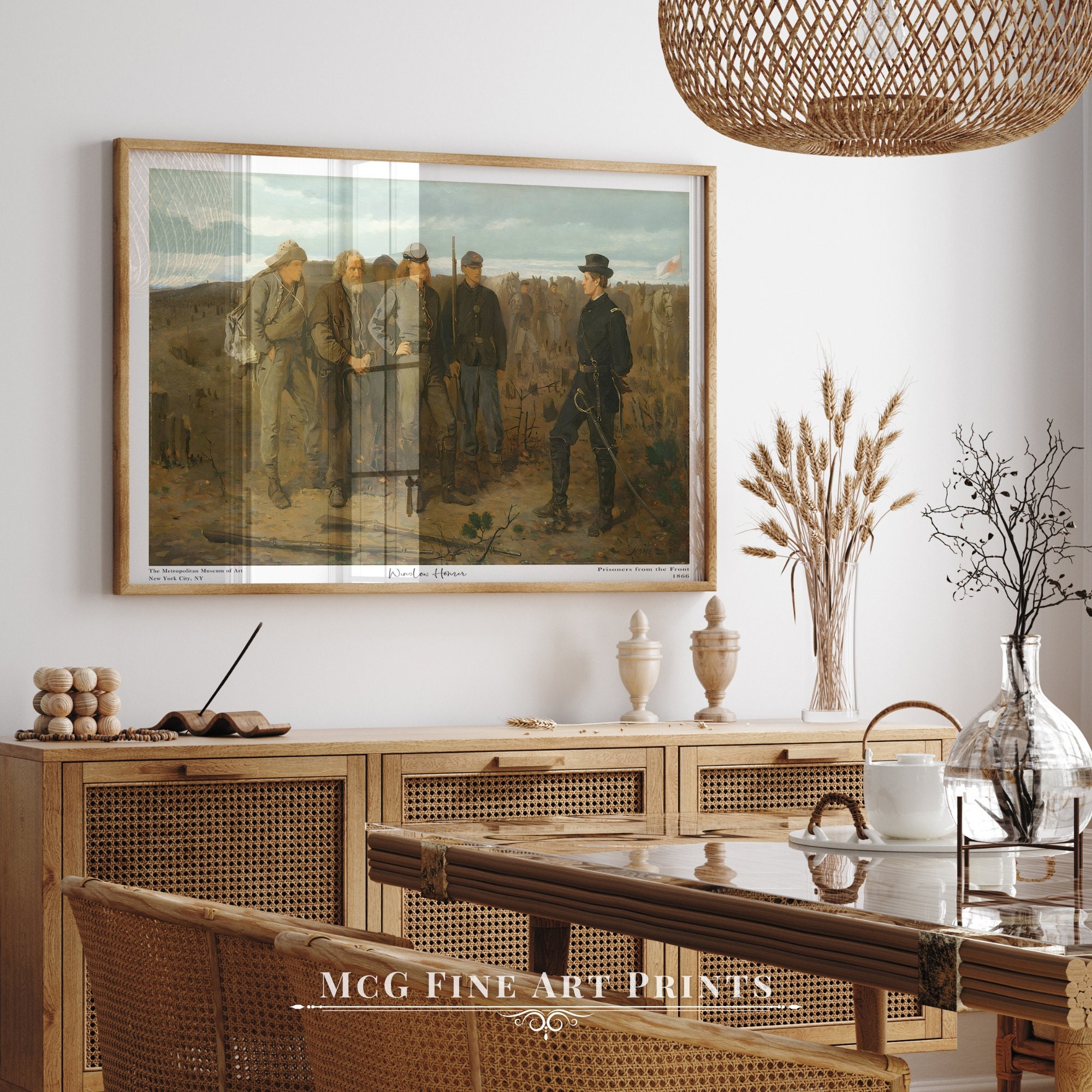 Prisoners From the Front Gallery Wall Art Print Vintage American Civil ...