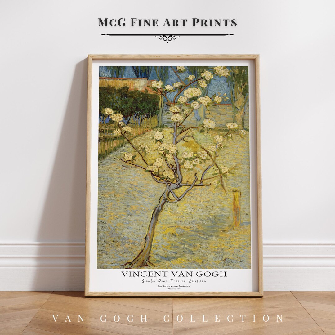 Small Pear Tree in Blossom Van Gogh Print Gallery Wall Art Vintage ...