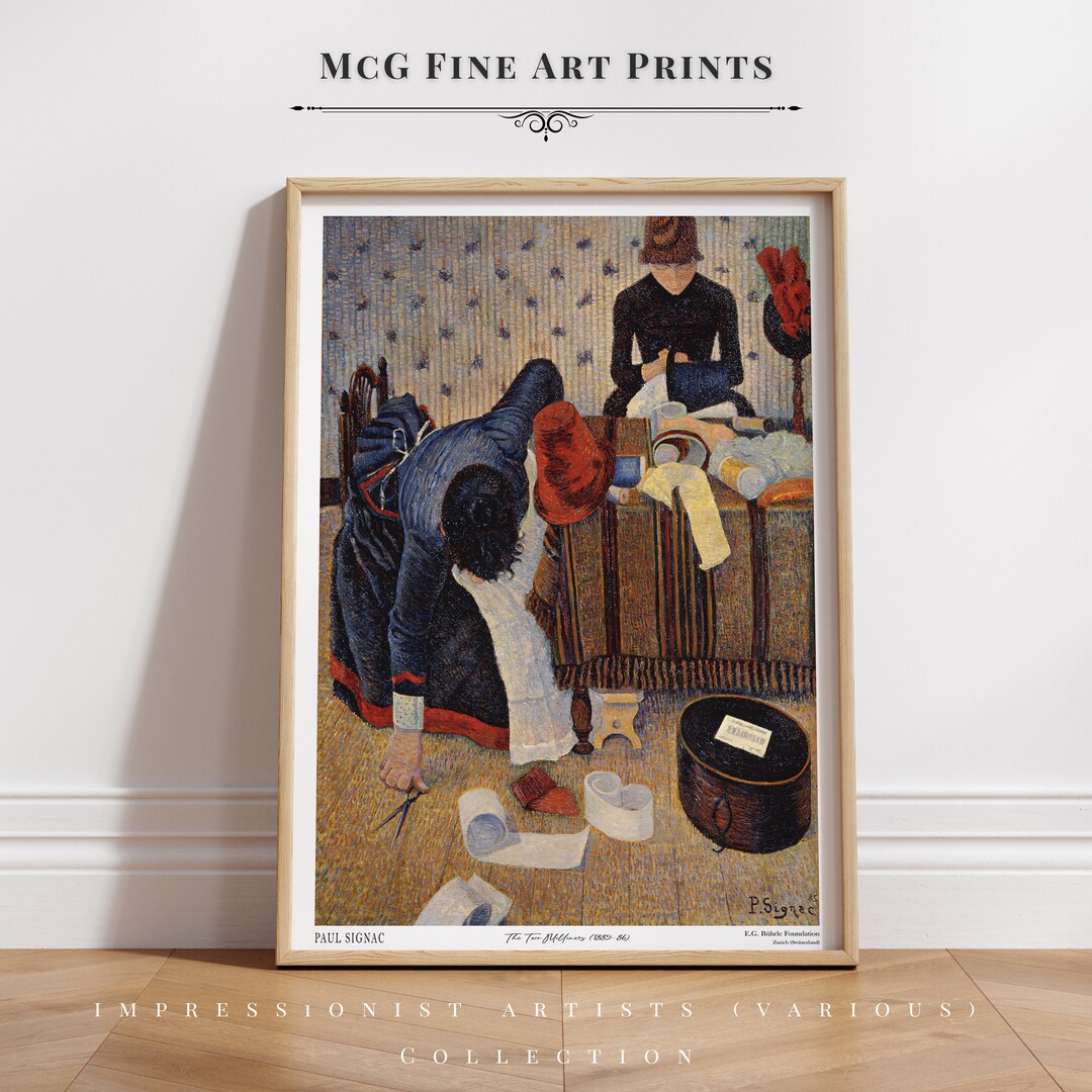 The Two Milliners Wall Art Poster Print Vintage Woman Fashion Oil ...