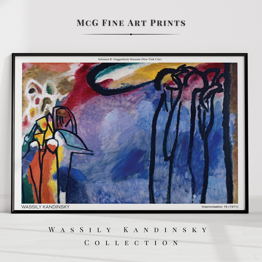 Improvisation 19 Kandinsky Gallery Wall Art Poster Print Mid Century ...