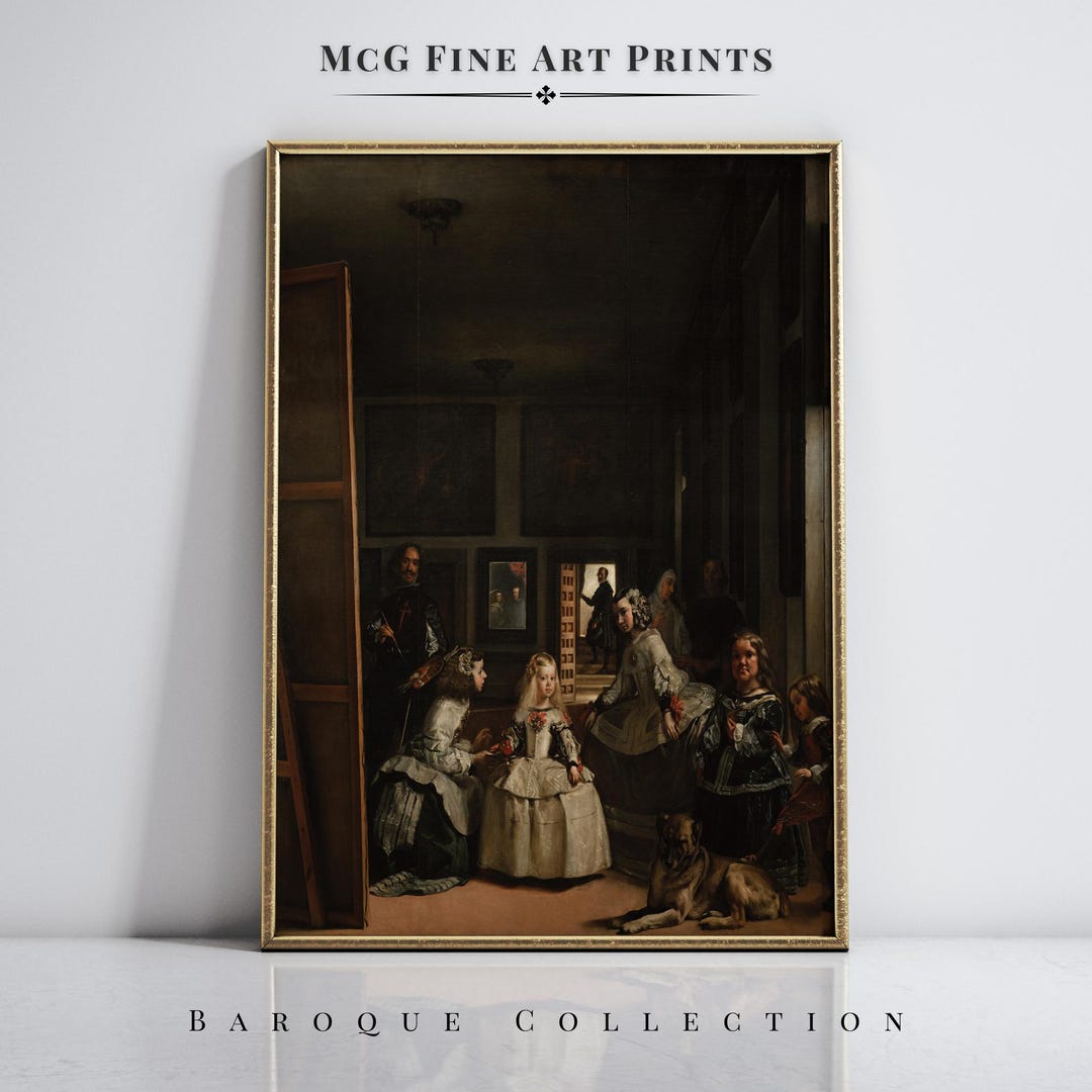 Las Meninas Gallery Wall Art Antique Print Vintage Famous Spanish ...