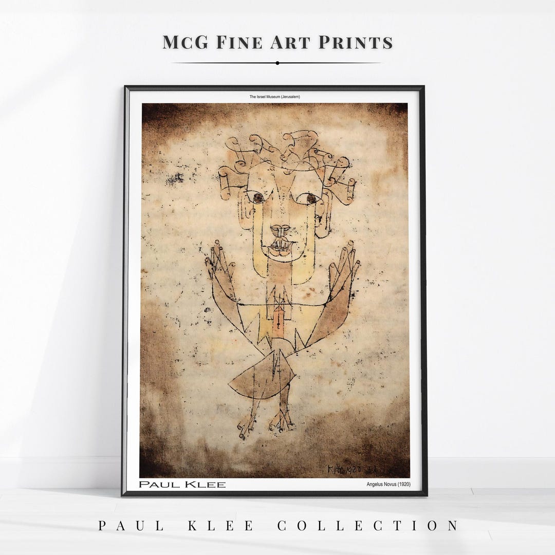 Angelus Novus Paul Klee Print Modern Minimalist Gallery Wall Art ...